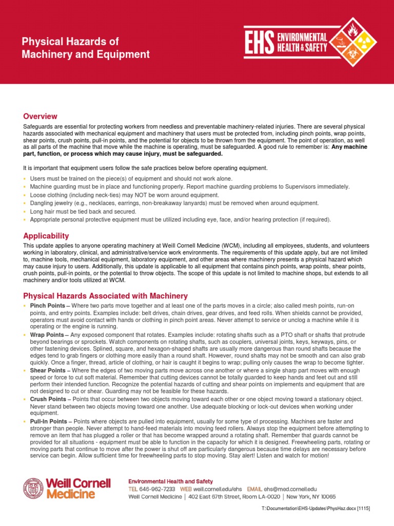 Protecting Workers from Machinery Hazards: A Guide to Machine Guarding ...