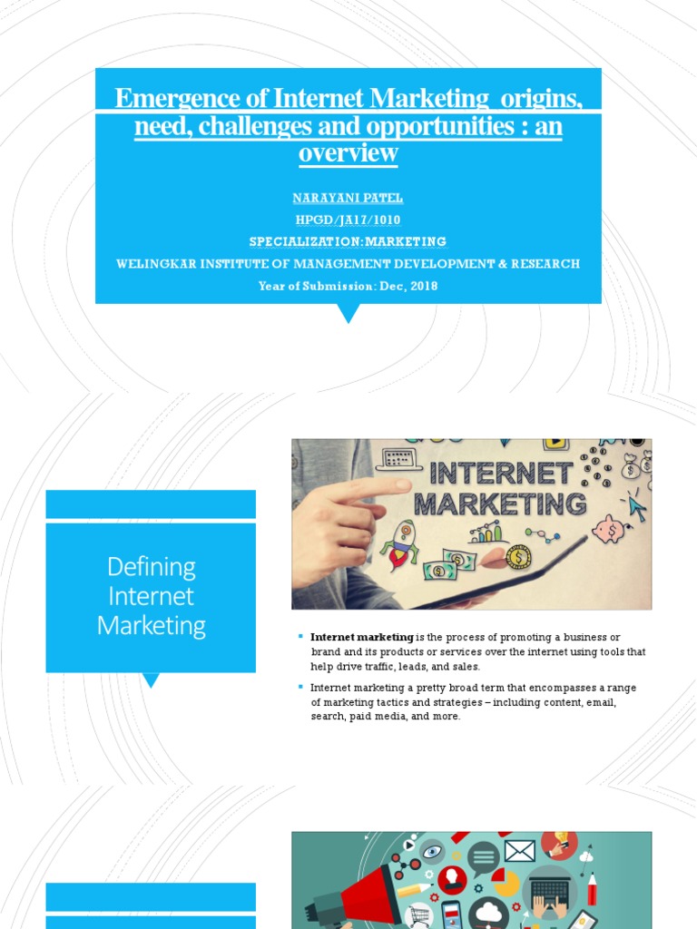 Emergence of Internet Marketing | PDF | Digital Marketing | Marketing ...