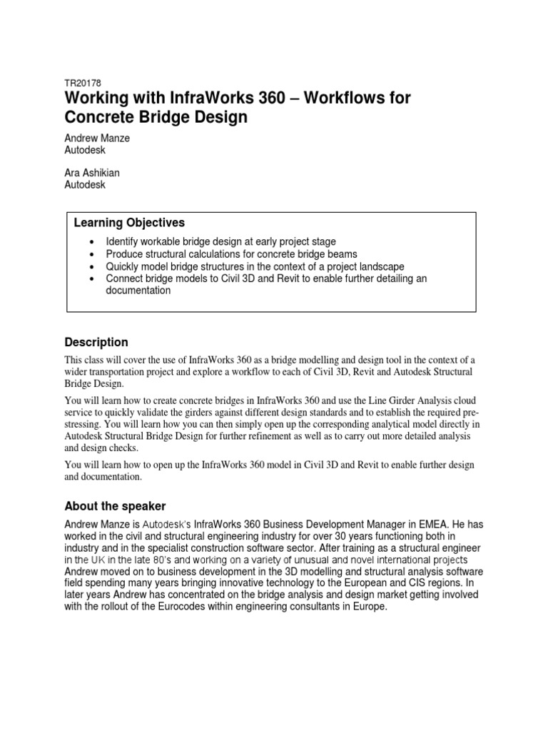 Bridge Workflow | PDF | Autodesk Revit | Bridge