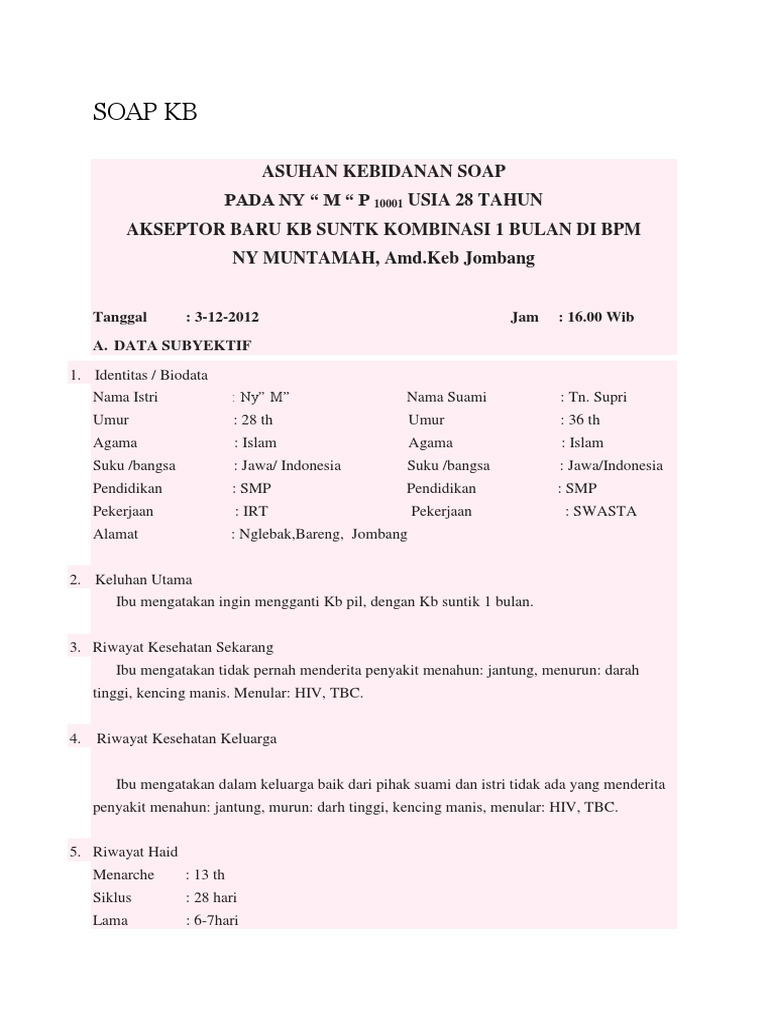Contoh Soap KB | PDF