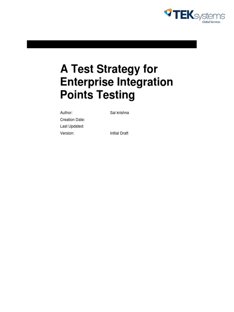 Api Integration Test Strategy Pdf Application Programming Interface