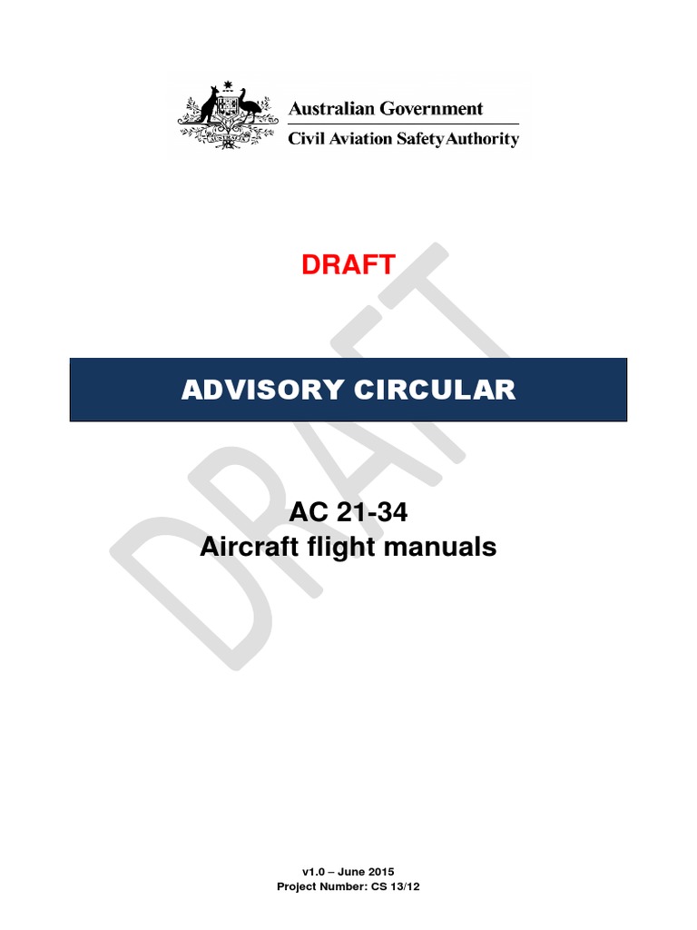Advisory Circular: Draft | PDF | Aviation | Aerospace