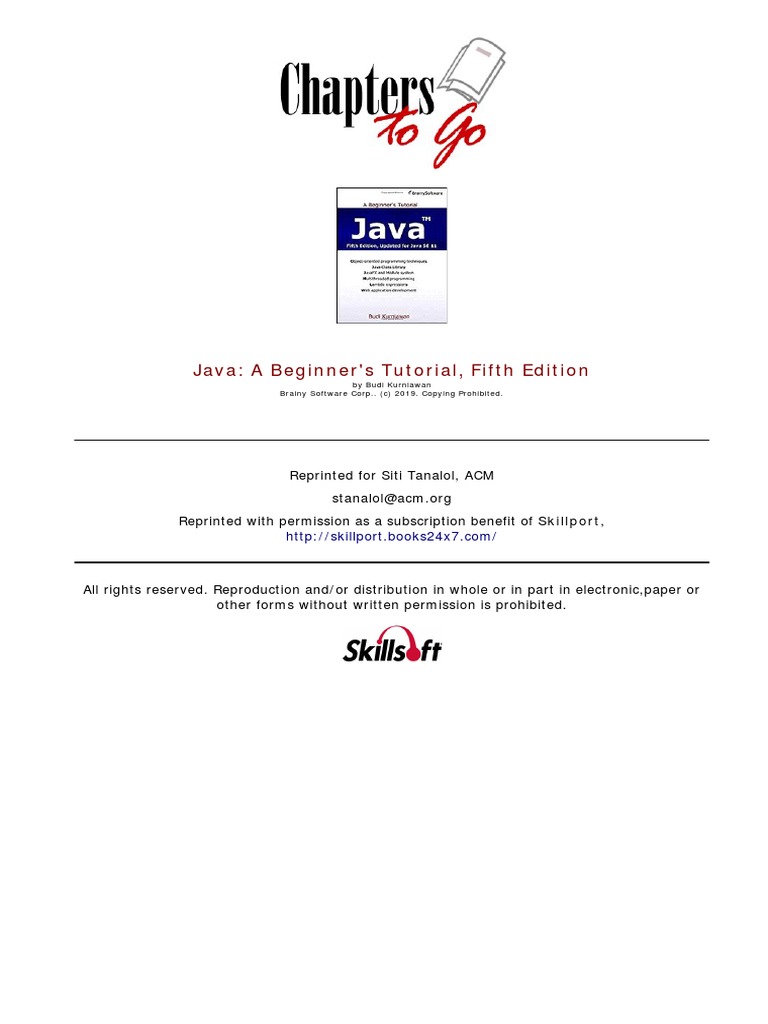 Introduction | PDF | Java (Programming Language) | Object Oriented ...