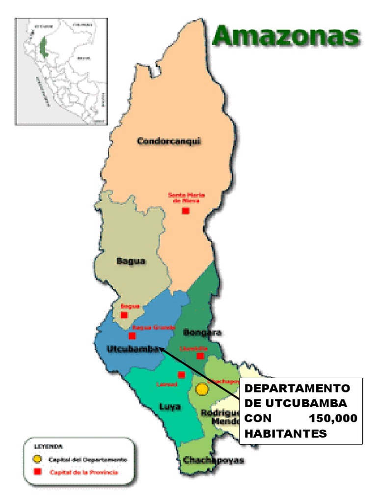 Mapas y Poblacion de La Region Amazonas | PDF
