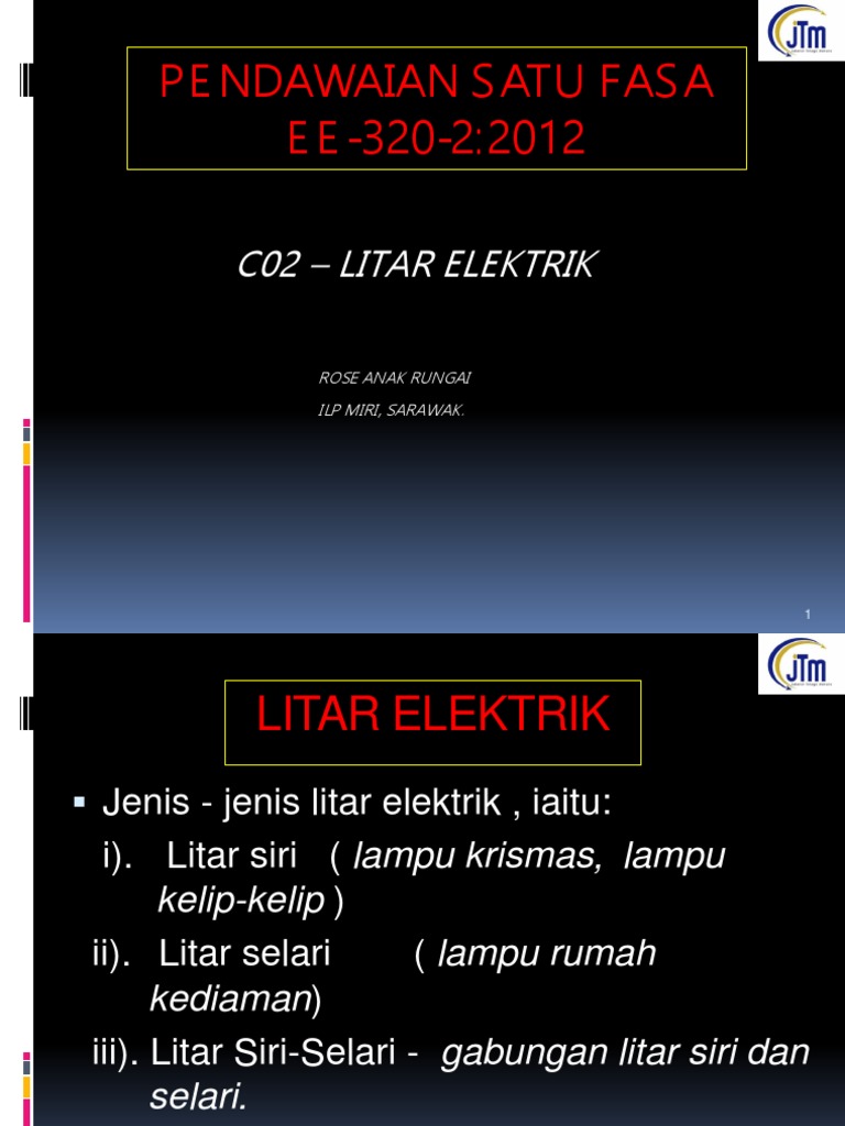 Jenis dan Ciri Litar Elektrik | PDF | Sains & Matematika