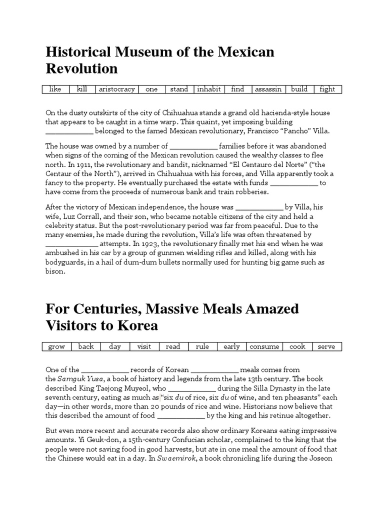 Mexican Revolution Museum Overview | PDF | Chihuahua (State) | Foods