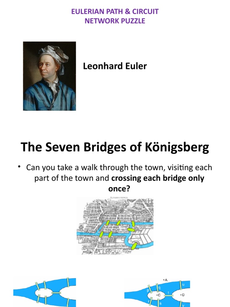 Leonhard Euler: Eulerian Path & Circuit Network Puzzle | PDF