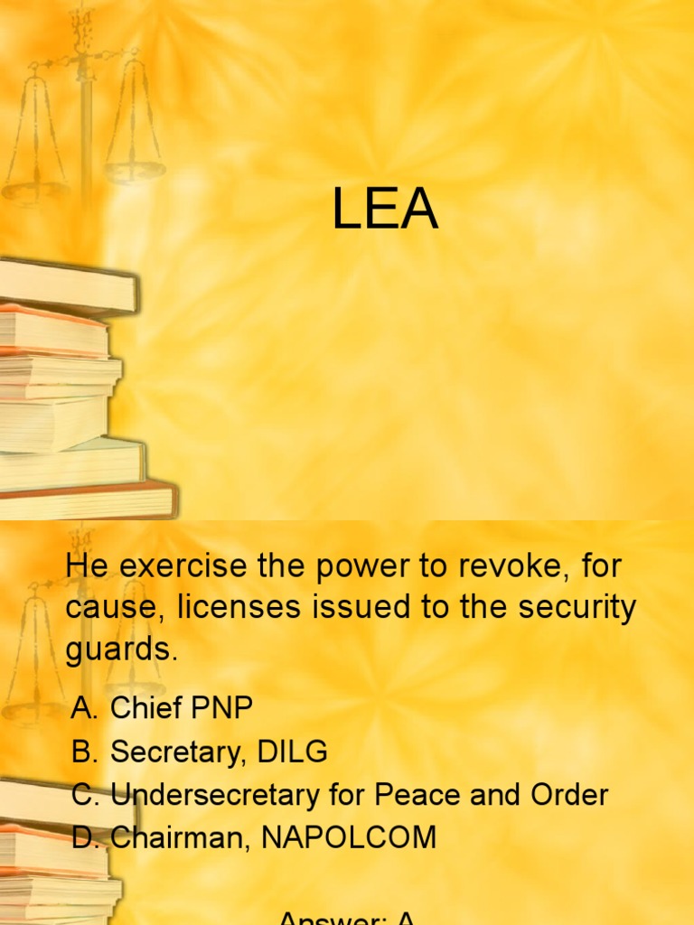 Lea Q&A | PDF | Military Intelligence | Police