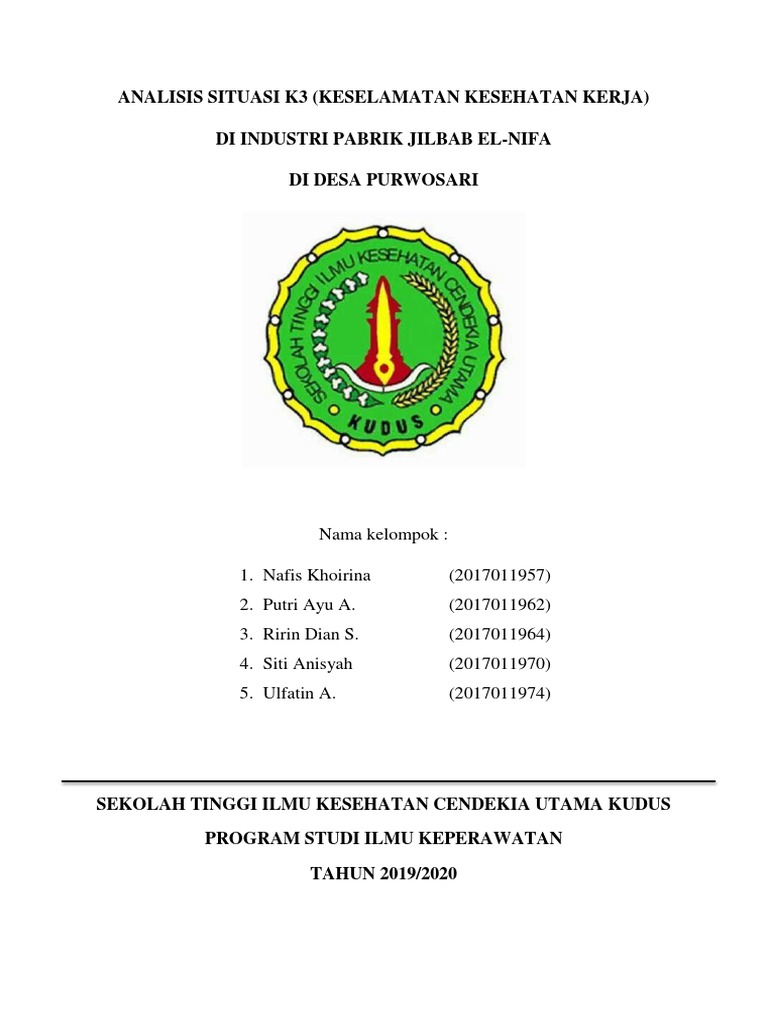 Analisis Situasi K3 | PDF | Kesehatan Holistik | Sains & Matematika
