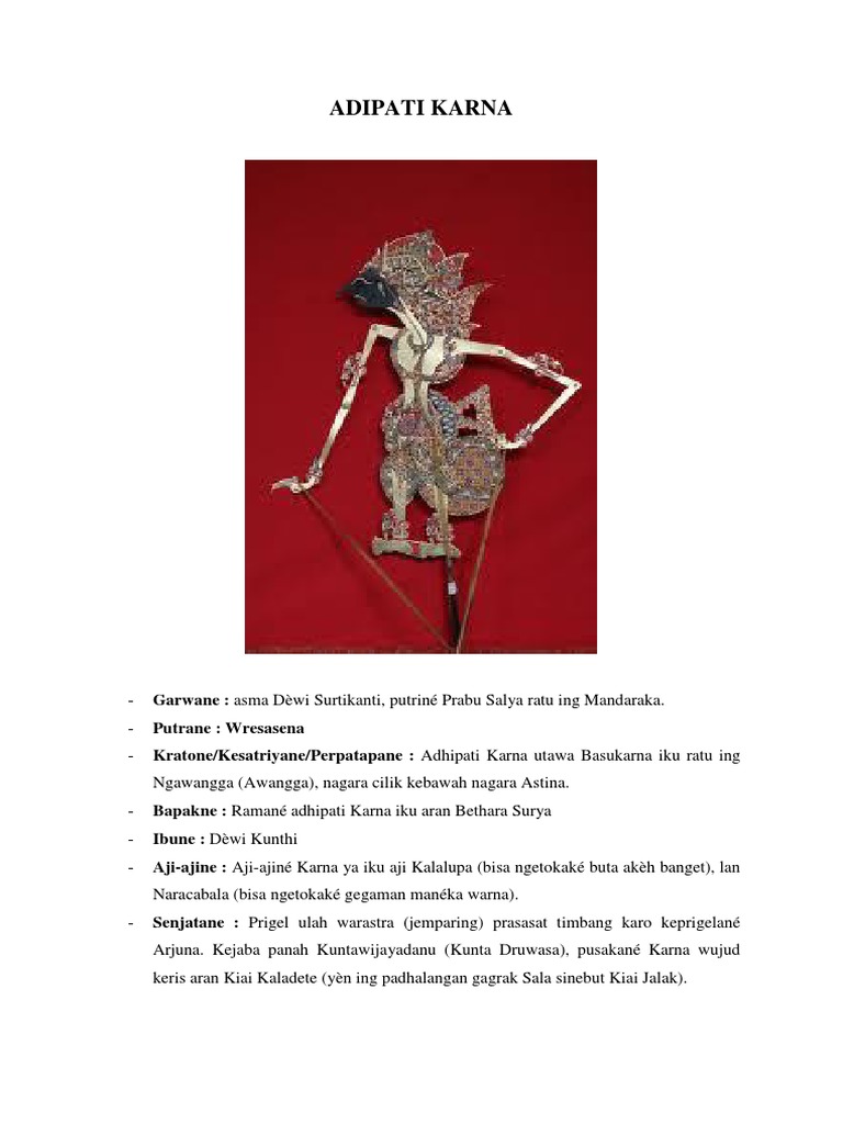 Adipati Karna | PDF