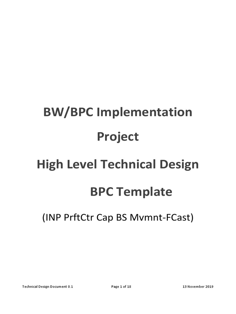 TDD - INP PRFTCTR Cap BS Mvmnt-FCast | PDF | Computer Data ...