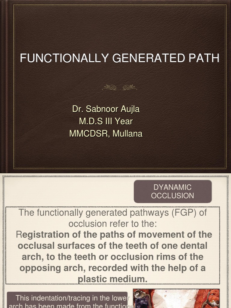 Functionally Generated Path | PDF | Dentures | Dental Anatomy
