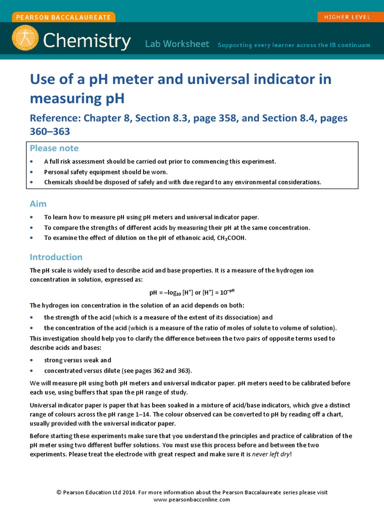 PH Meter Universal Indicator | PDF | Ph | Acid