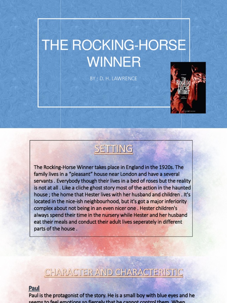 The Rocking-Horse Winner: by D. H. Lawrence | PDF