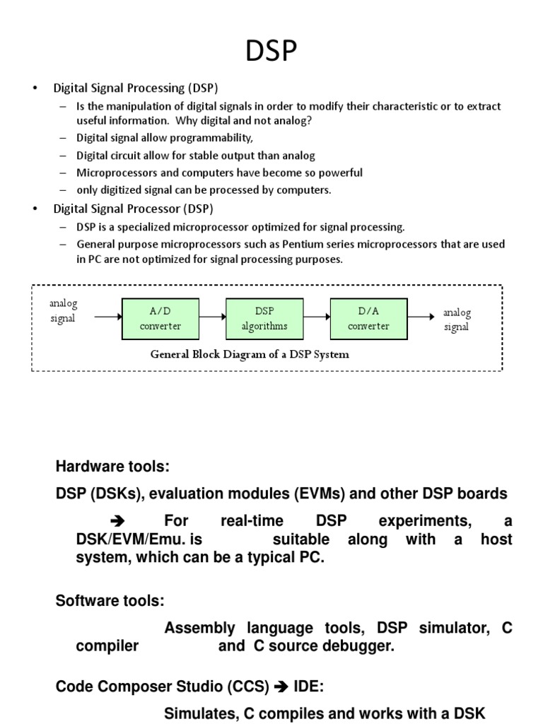 Digital Signal Processing (DSP) | PDF | Digital Signal Processing | Real Time Computing