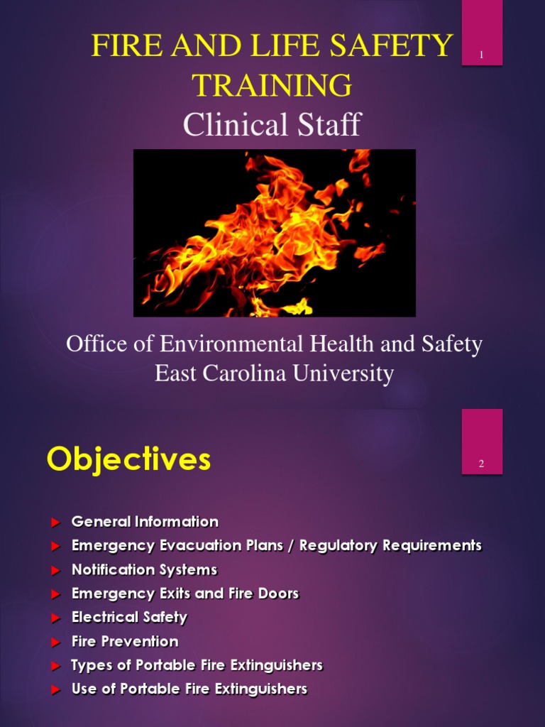 Fire and Life Safety Training: Clinical Staff | PDF | Prevention | Safety