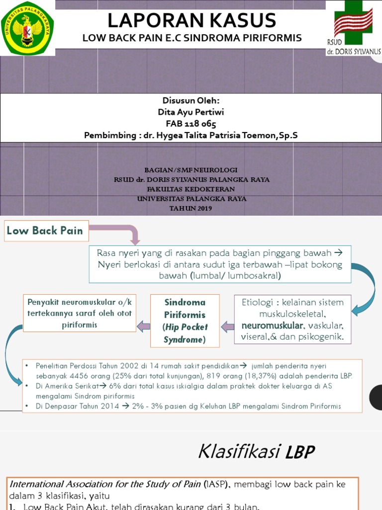 LAPORAN KASUS LBP Ec Sindrom Piriformis | PDF