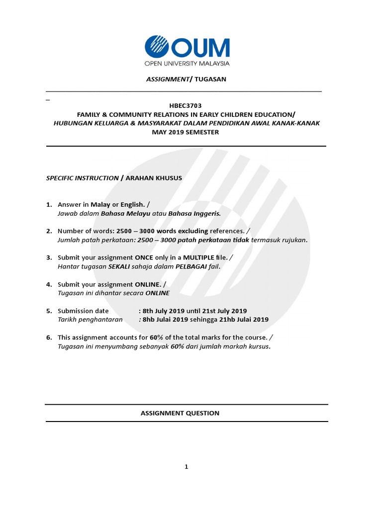 Assignment/ Tugasan | PDF | Cognition | Learning