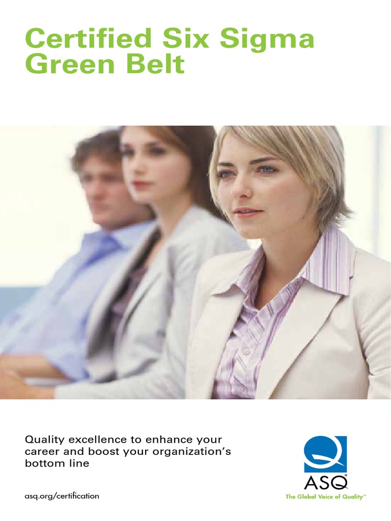 ASQ 6 Sigma Green Belt | Download Free PDF | Six Sigma | Statistics