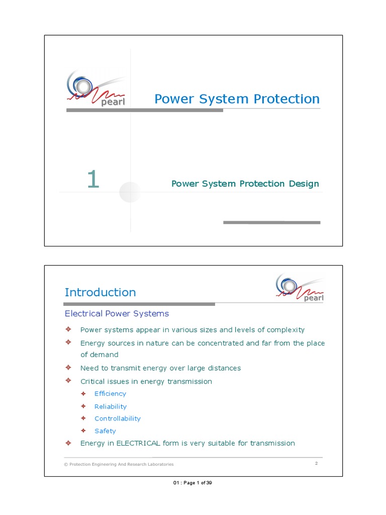 Power System Protection Design | Download Free PDF | Energy Development ...