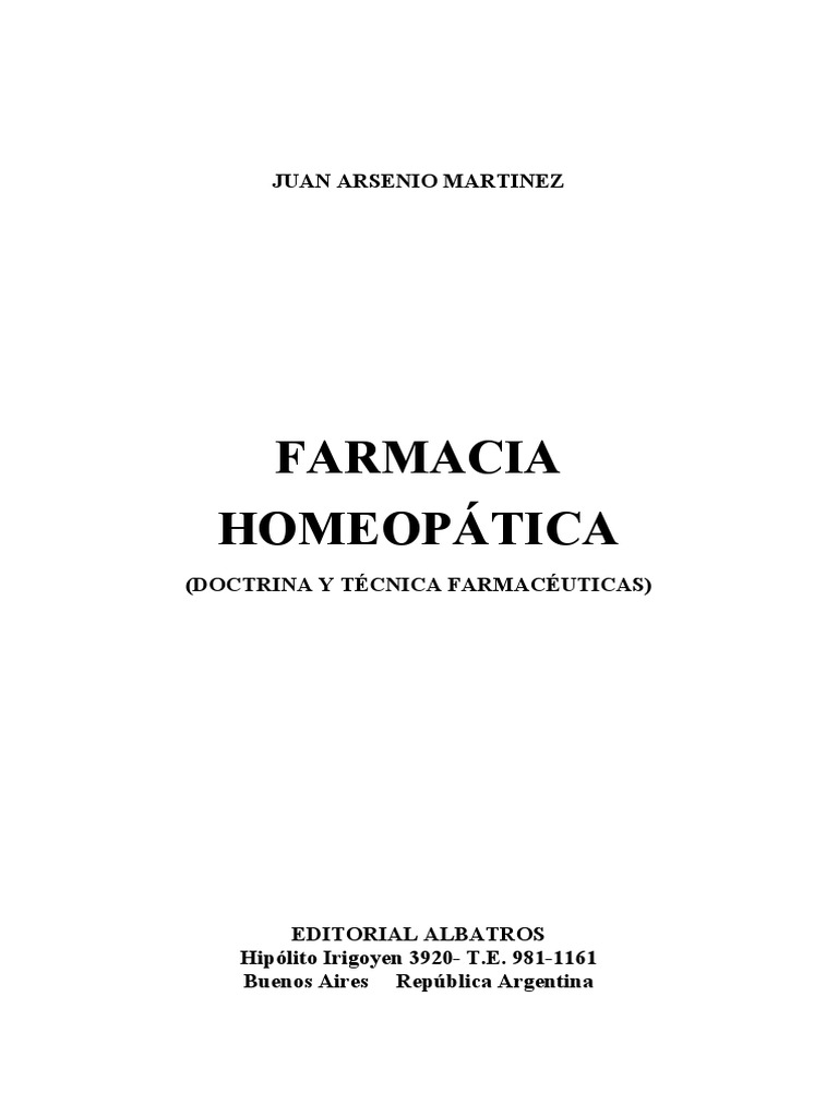 Farmacia Homeopatica PDF | PDF | Homeopatía | Medicamentos con receta