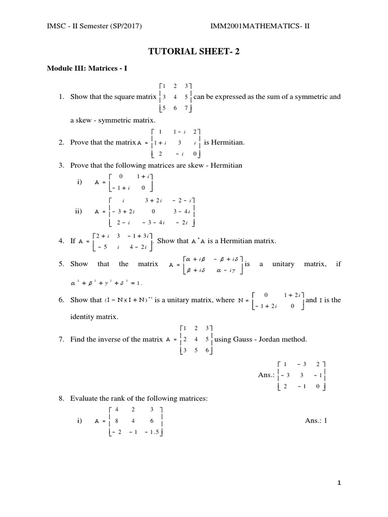 Solving Systems Of Linear Equations And Analyzing Matrices Pdf Matrix Mathematics Algebra