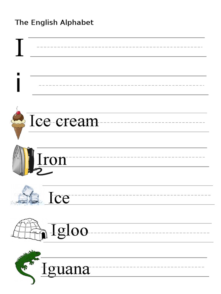 Understanding the Letter I in English | PDF
