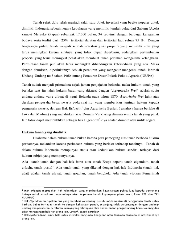 Sejarah Hukum Agraria Sebelum Berlakunya UUPA | PDF Sejarah Hukum Agraria Sebelum Berlakunya UUPA | PDF