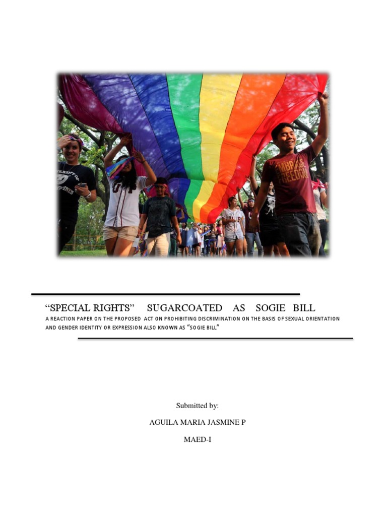 Sogie Bill Sugarcoated Special Rights For LGBTQ+ Community | PDF ...