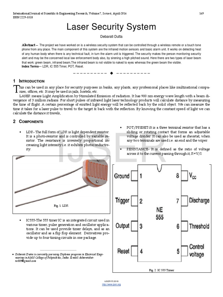 Laser Security System | PDF | Security Alarm | Laser