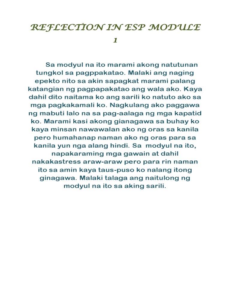 Reflection in Esp Module 1 | PDF