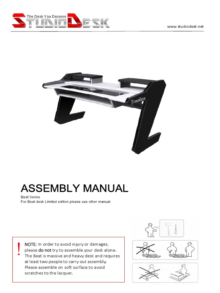 Assembly Manual: The Desk You Deserve | PDF | Desk | Equipment