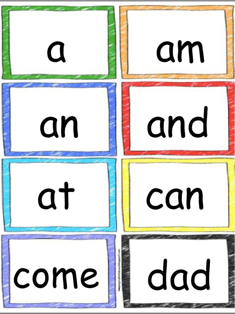 Sight Word Flash Cards | PDF