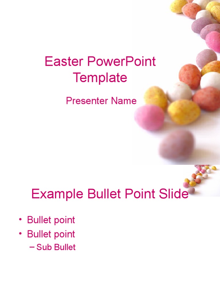 Easter Powerpoint Template: Presenter Name | PDF