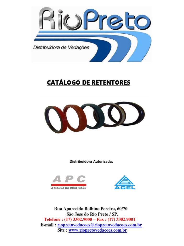 Catalogo Retentores PDF | PDF | Temperatura | Óleo de motor