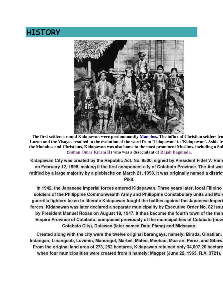 History: Sultan Omar Kiram II Rajah Baguinda | PDF | Government ...