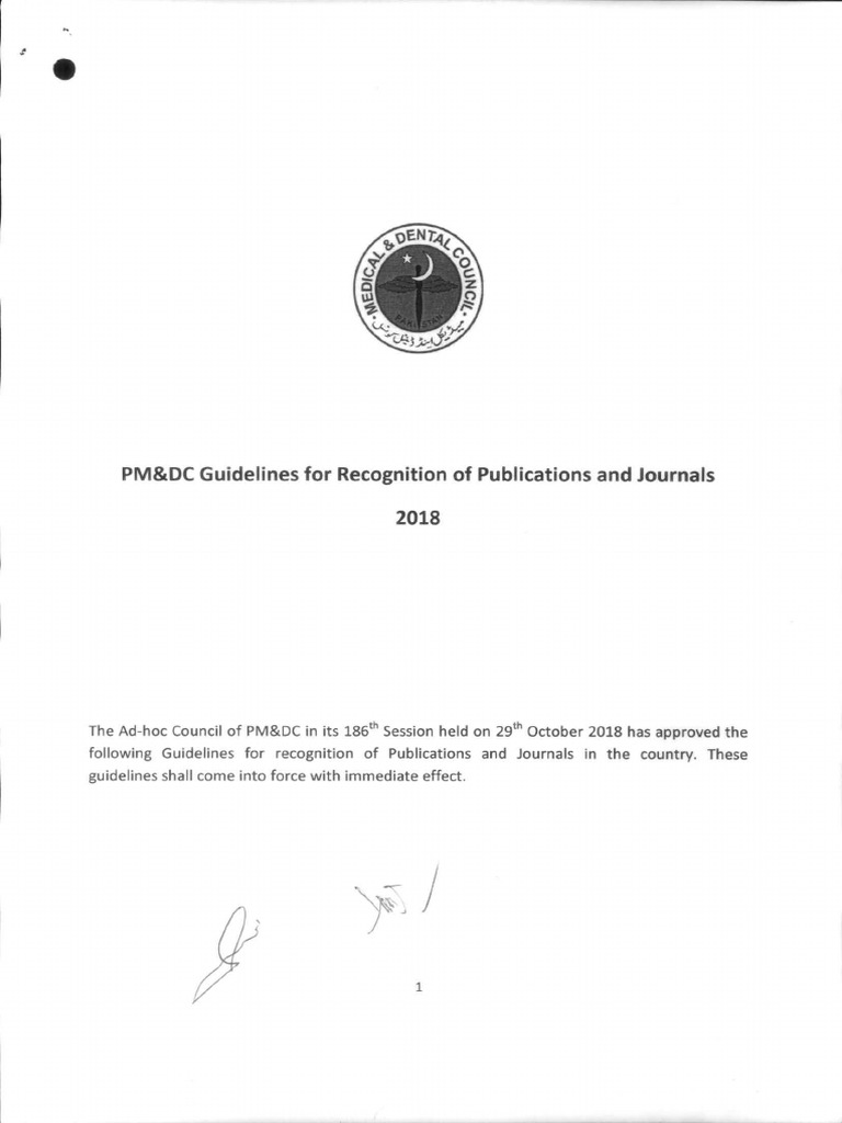 Guideline For Recognition Of Publications And Journals Pdf Academic