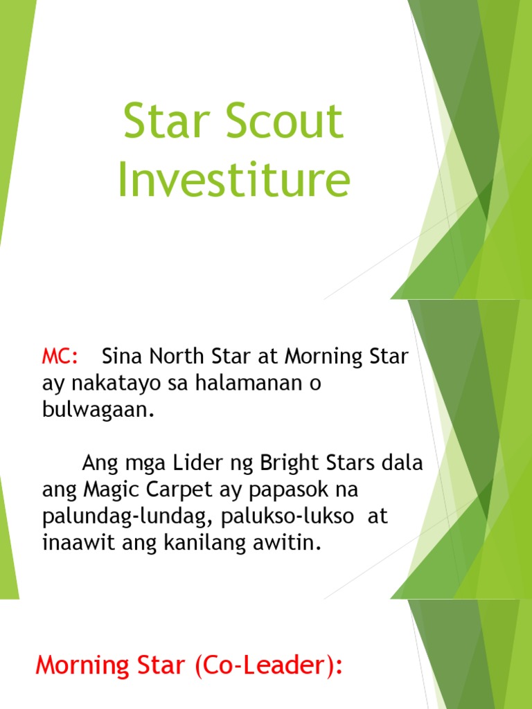 Star Scout Investiture | PDF