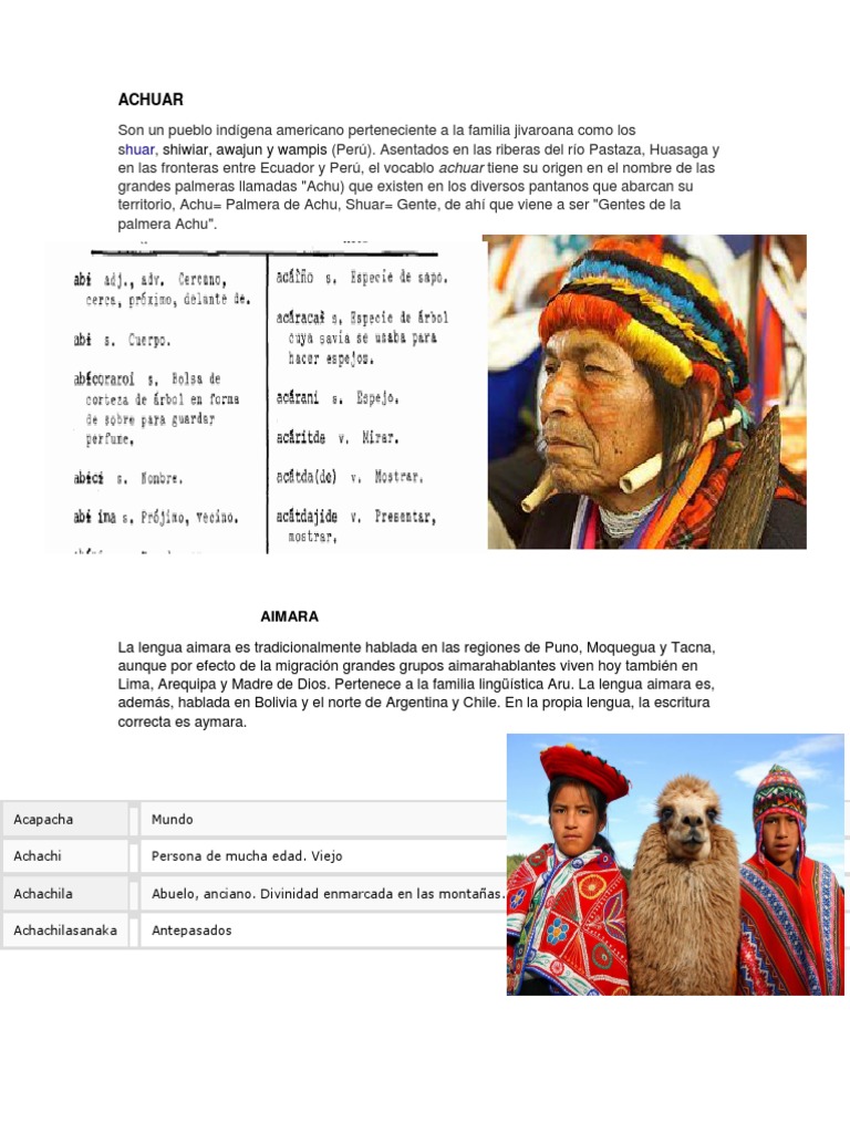 Lenguas | PDF | Perú | Pueblos Indígenas de las Américas