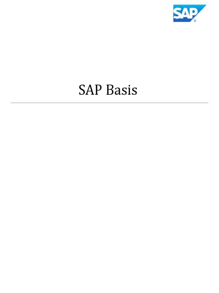 Sap Basis | PDF | Sistema operativo | Tecnologías de la información