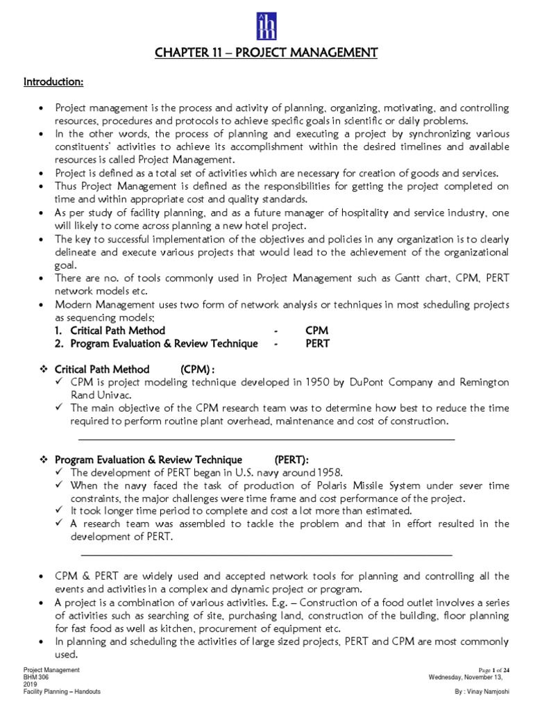 Chapter 11 - Project Management-2 | PDF | Project Management | Analysis