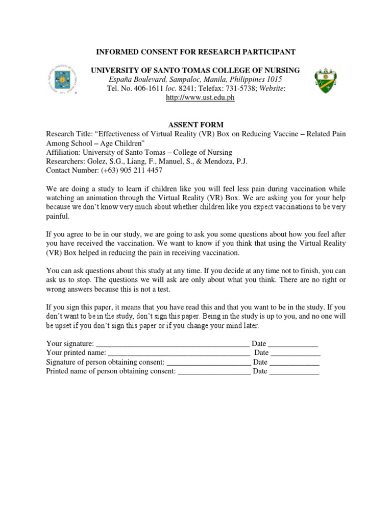 Informed Consent Timetable | PDF | Informed Consent | Cognitive Science