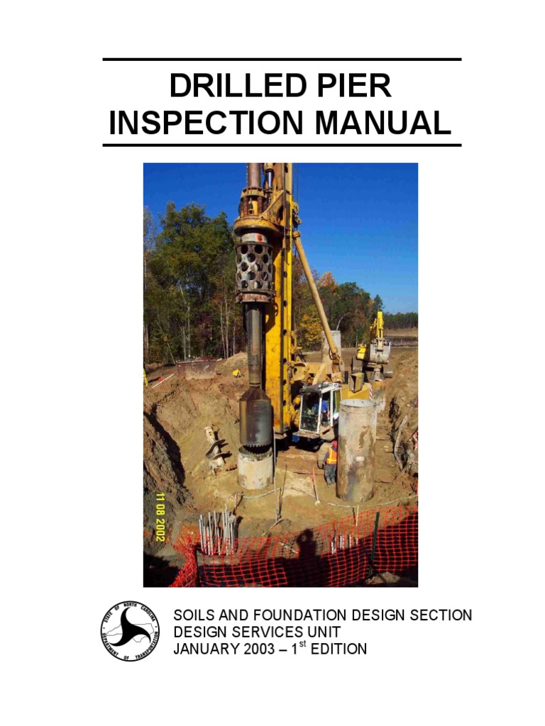 Drilled Pier Inspection Module PDF | PDF | Casing (Borehole) | Concrete