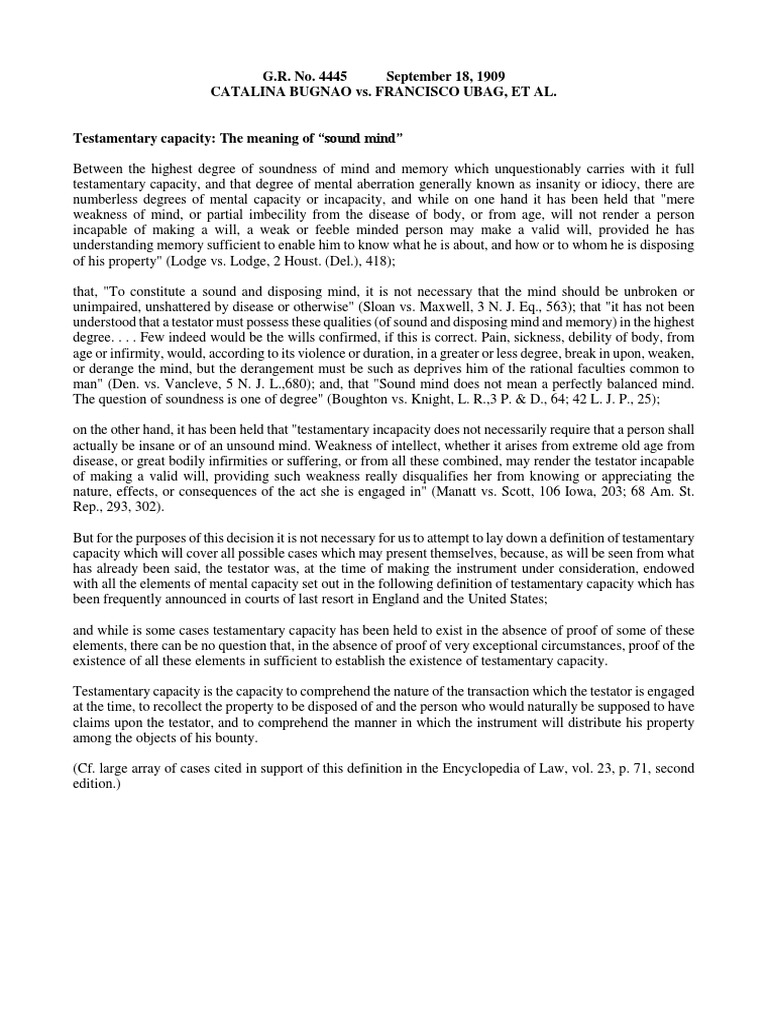 Bugnao v. Ubag | PDF | Government Information | Private Law