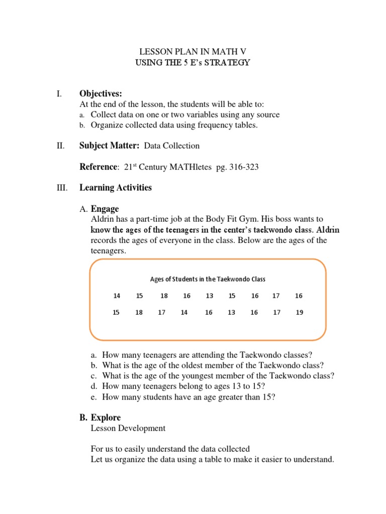 Math Lesson Plan | PDF | Lesson Plan | Behavior Modification