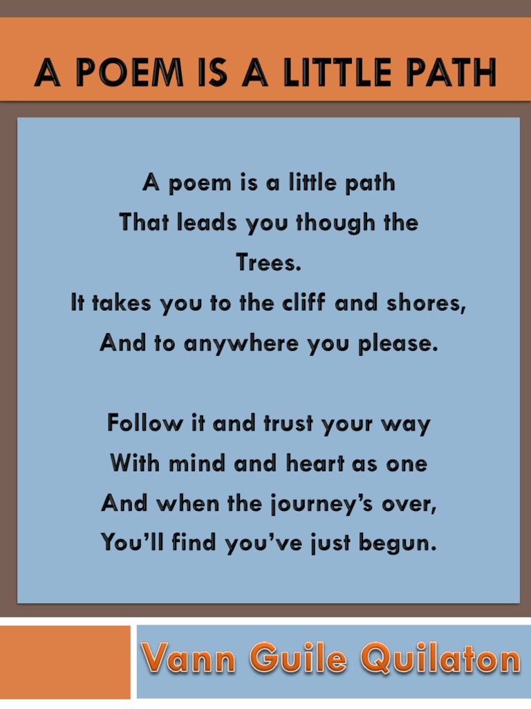 A Poem Is A Little Path | PDF