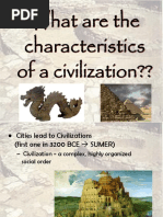 Six Characteristics of Civilization | PDF
