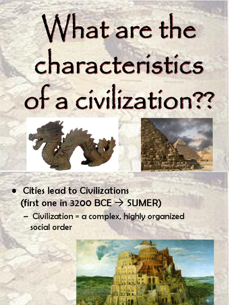 8 Features of Civilization | PDF | Civilization | River