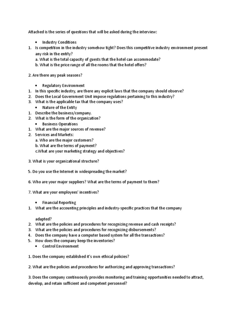 Audit-Interview Questions | Download Free PDF | Internal Audit | Business