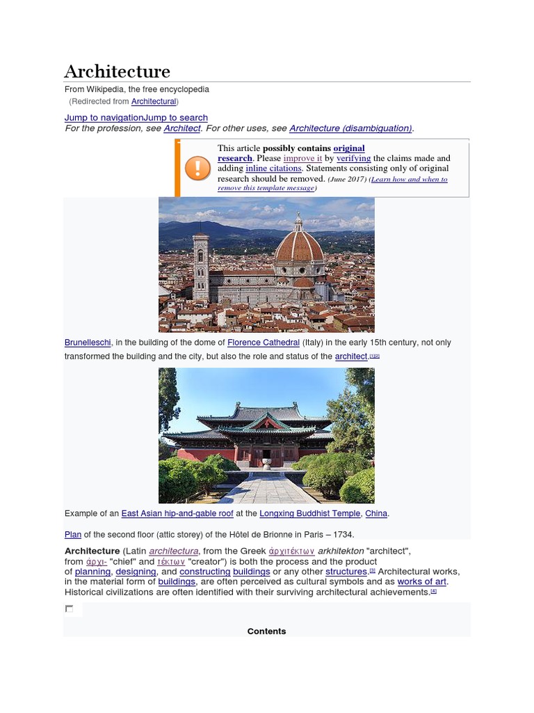 Architecture: Jump To Navigationjump To Search | PDF | Aesthetics | Science